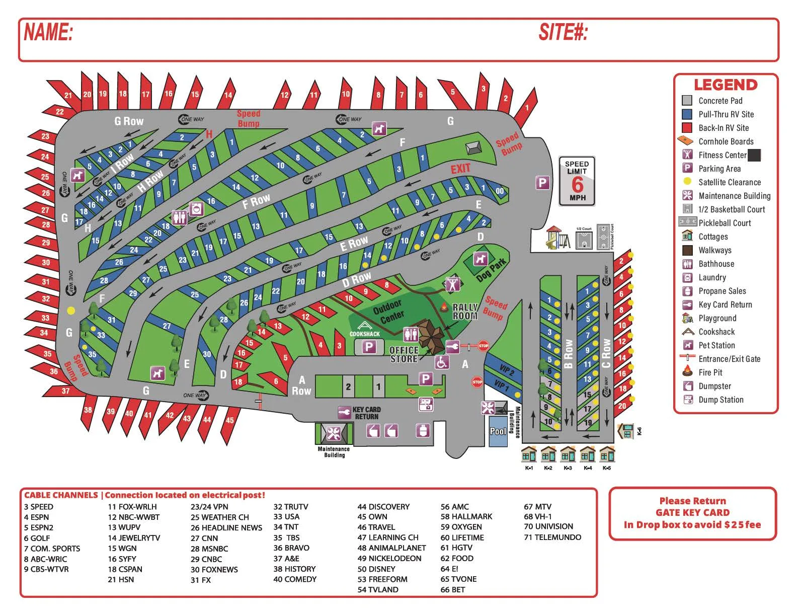 Americamps RV Resort Layout: Map & Amenities (2025)